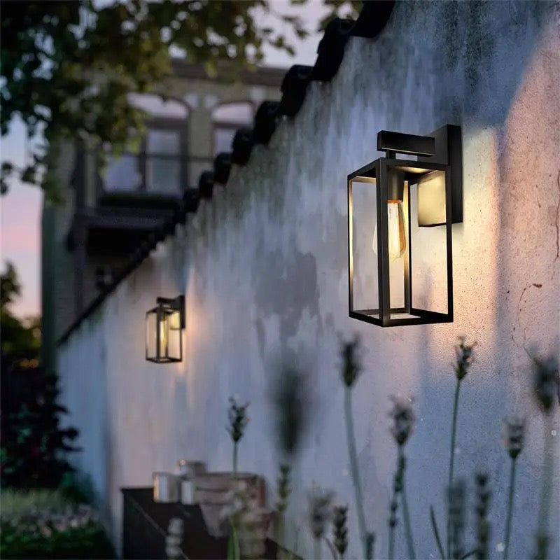 Modern simple square outdoor wall lantern garden corridor outdoor ligh ...